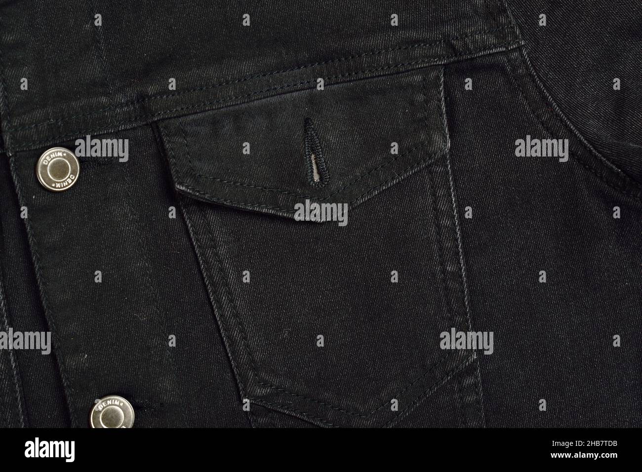 Top view denim jacket hi-res stock photography and images - Alamy