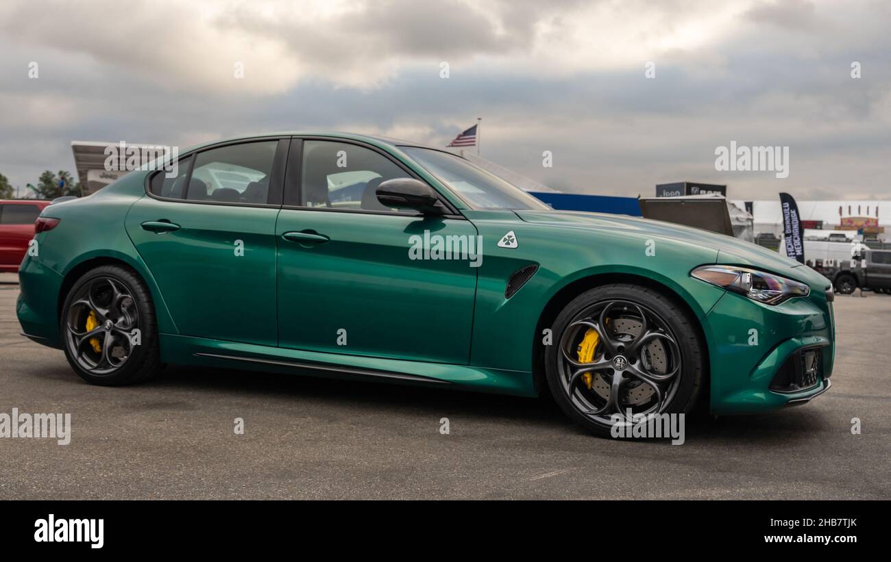 PONTIAC, MI/USA - SEPTEMBER 22, 2021: A 2021 Alfa Romeo Giulia ...