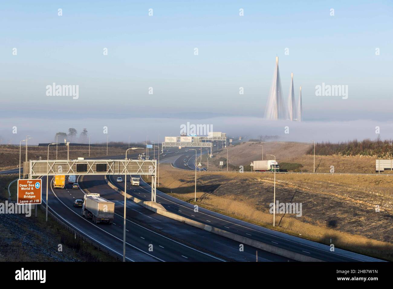 Queensferry roundabout hi-res stock photography and images - Alamy