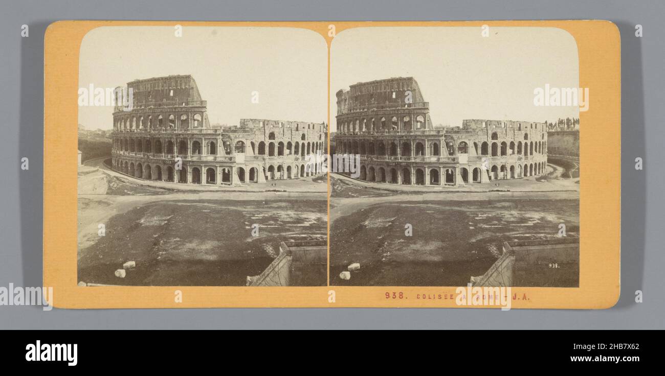 View of the Colosseum in Rome, Colisée a Rome (title on object), Jean ...