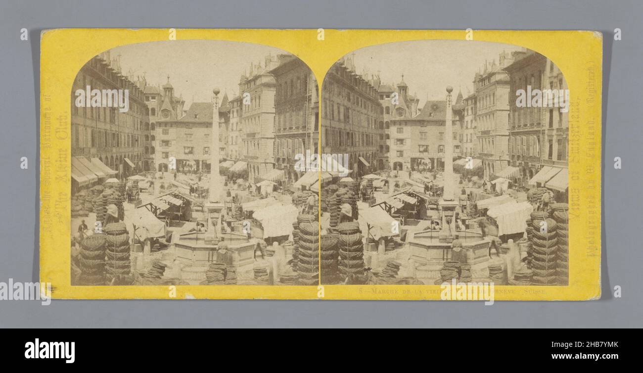 Market on the Place du Molard in Geneva, Marché de la vieille Ville de ...