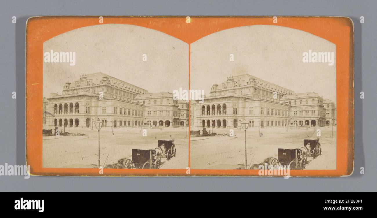 Opera house of the K.K. Hofoper in Vienna, Wien, Neues Opernhaus (title ...