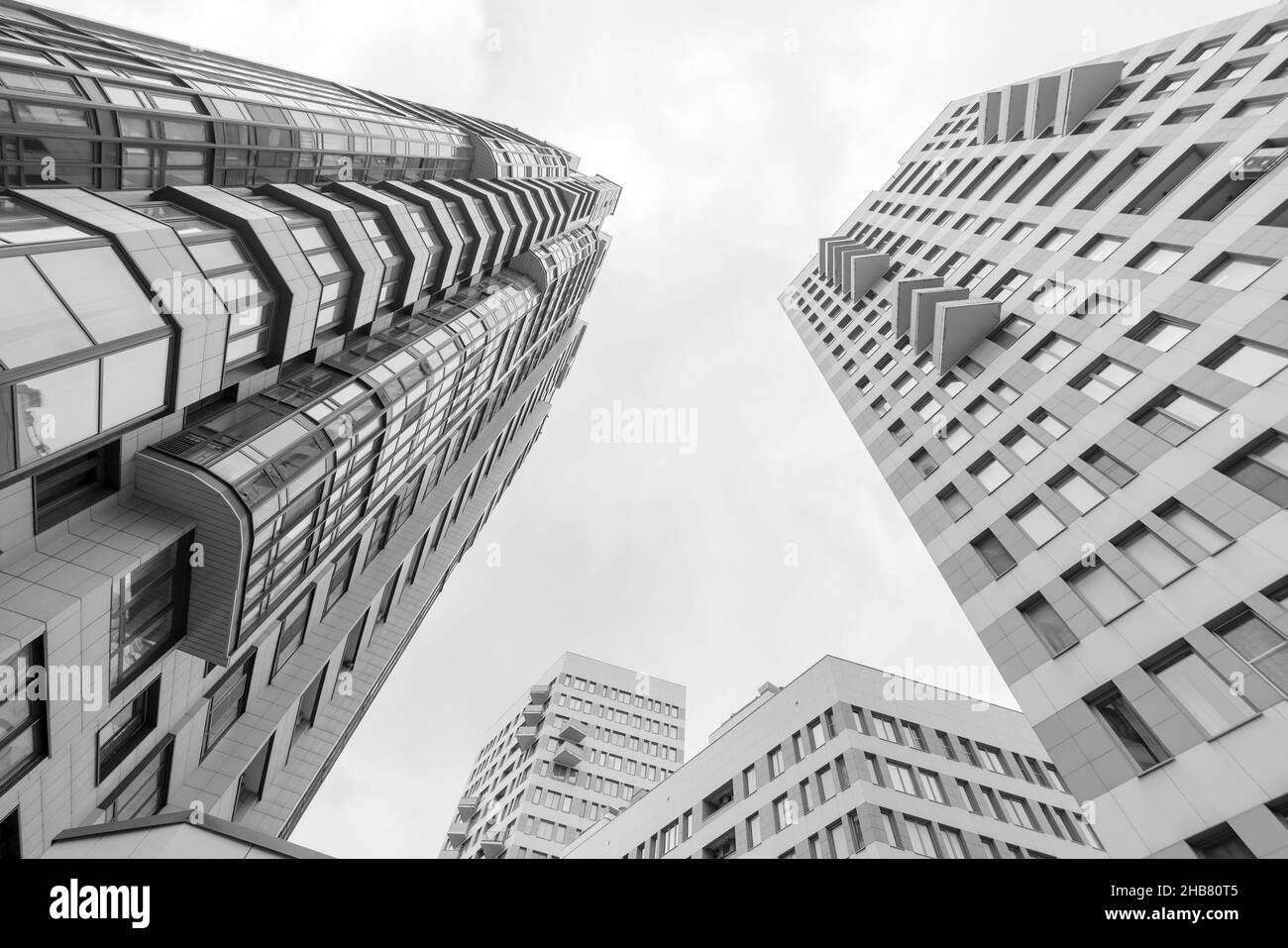 Low angle shot of high-rise buildings Stock Photo - Alamy