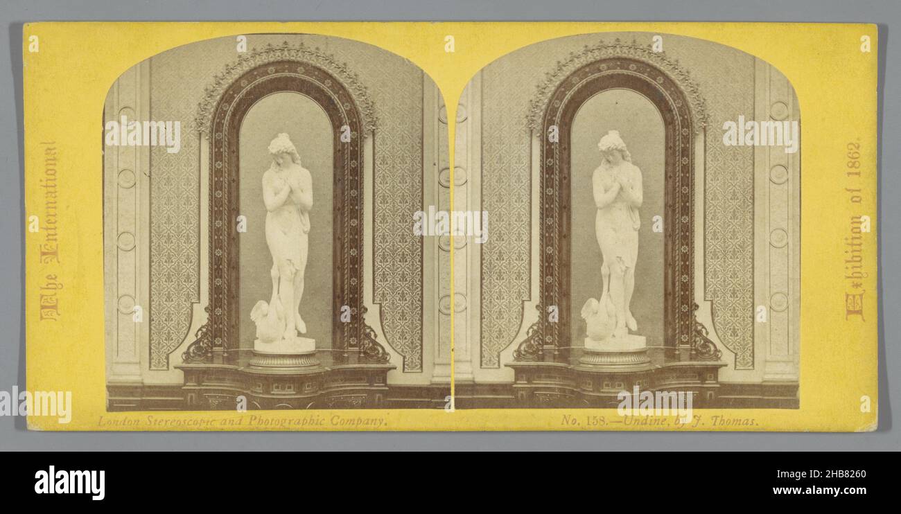 Sculpture of Undine by John Thomas, shown at the World Exhibition of ...