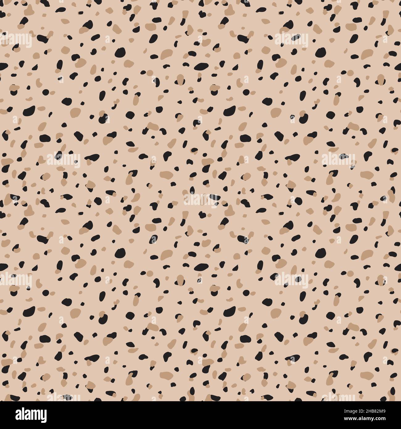 Cute brown seamless pattern. Vector abstract boho texture Stock Vector ...