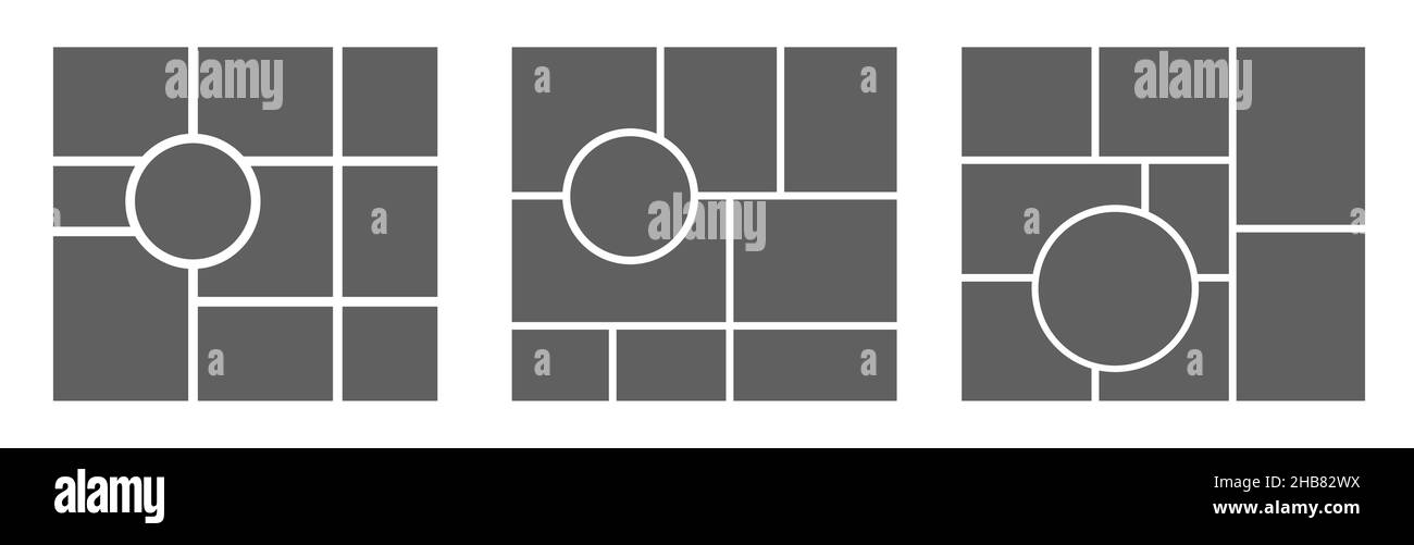 Collage mood board. Branding presentations. Mosaic mood board. Vector ...