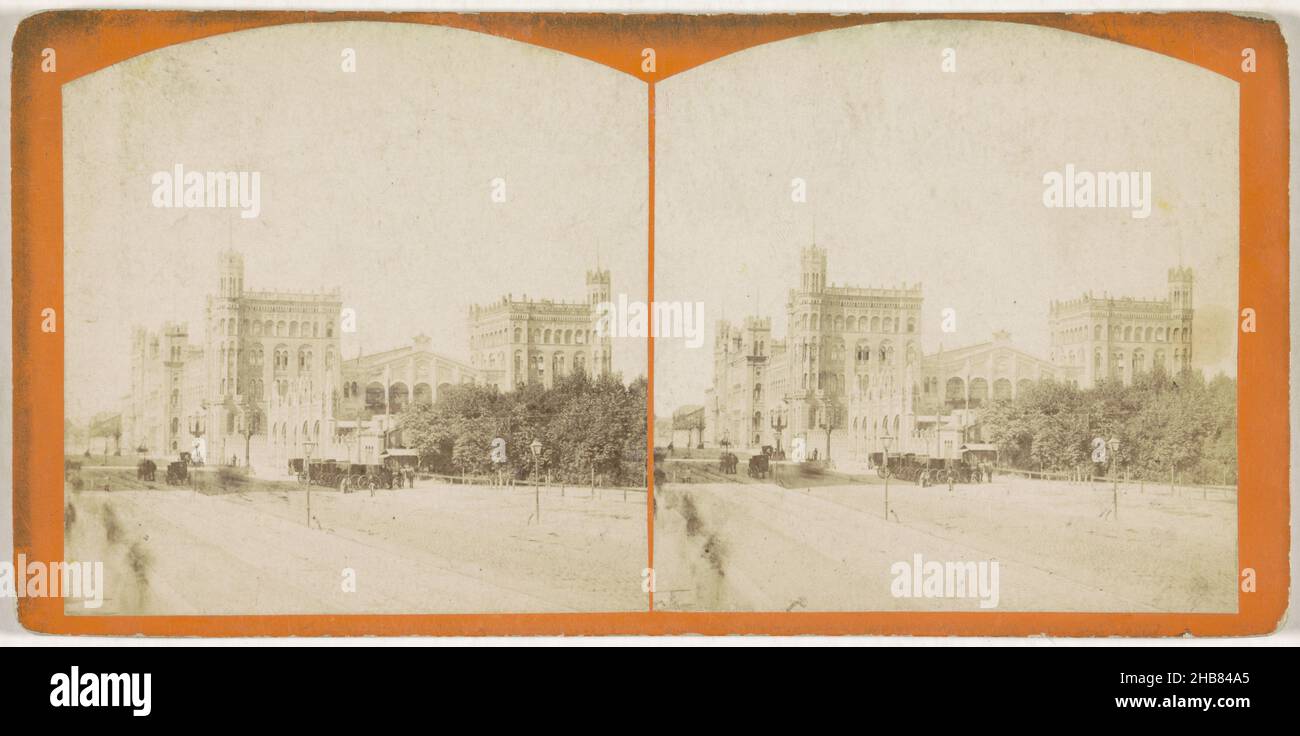 North station of Vienna, anonymous, Vienna, 1868 - 1890, cardboard ...