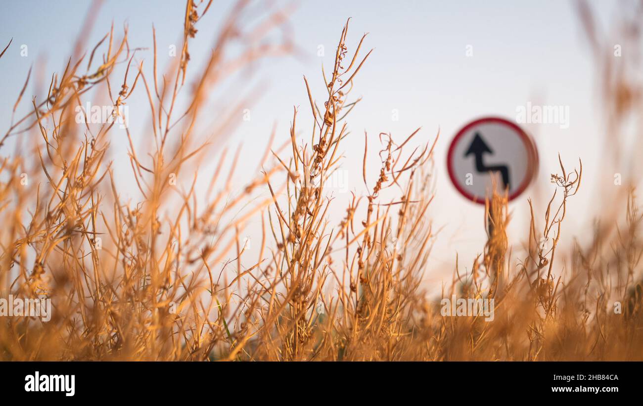 Turn over sign hi-res stock photography and images - Alamy