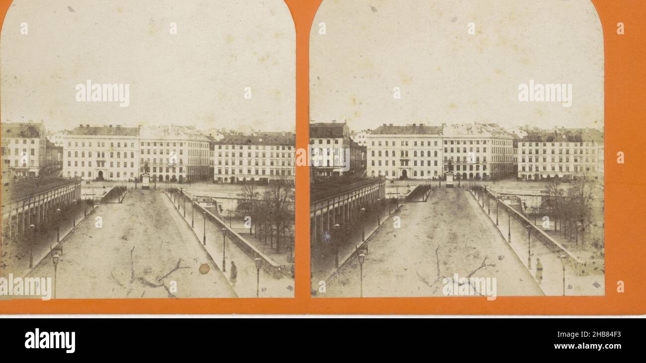 View of Gustav Adolfs torg and the bridge at Norrbro, seen from ...