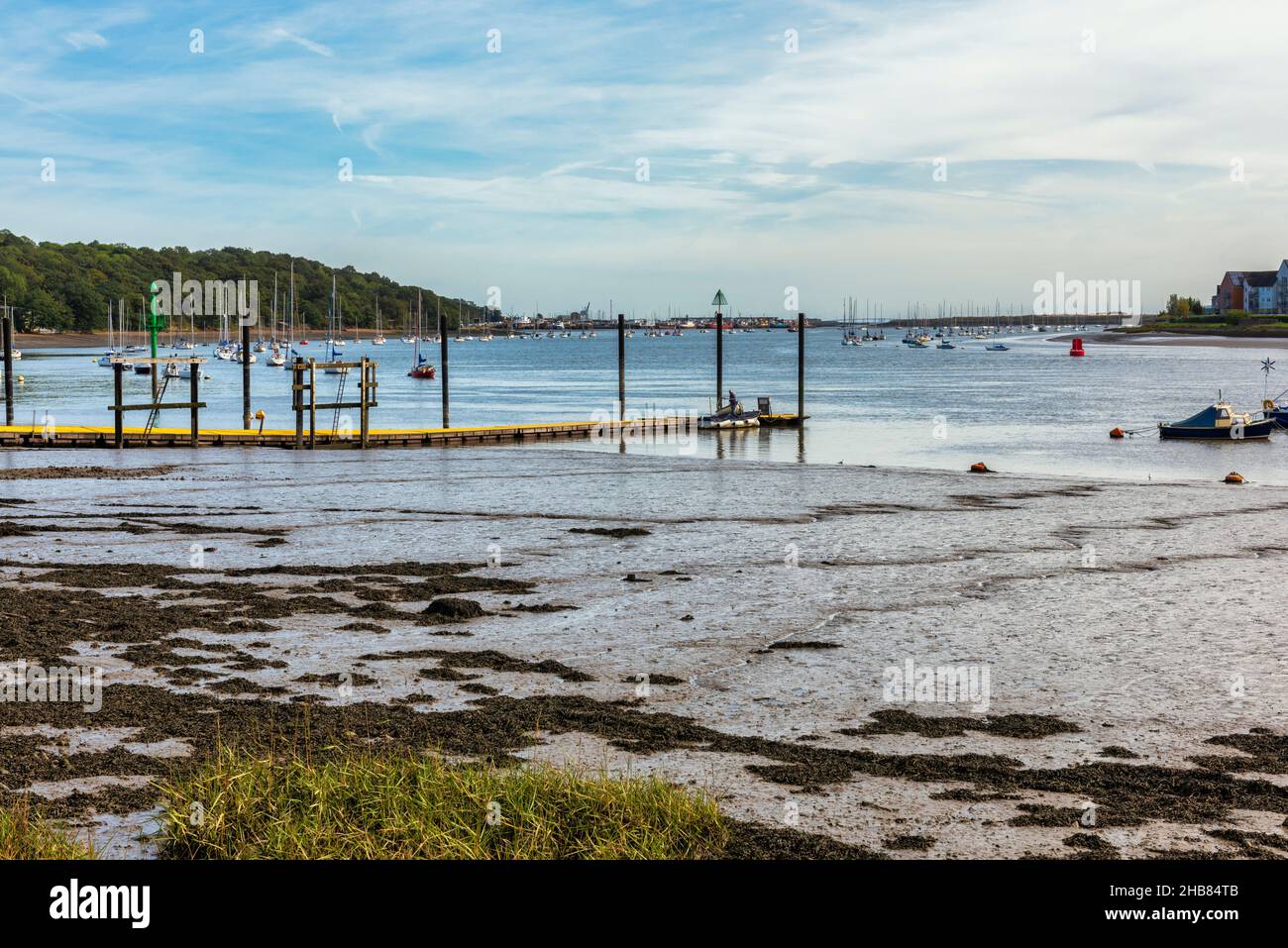 Upnor near Rochester & the Medway Estuary in Kent, England Stock Photo ...
