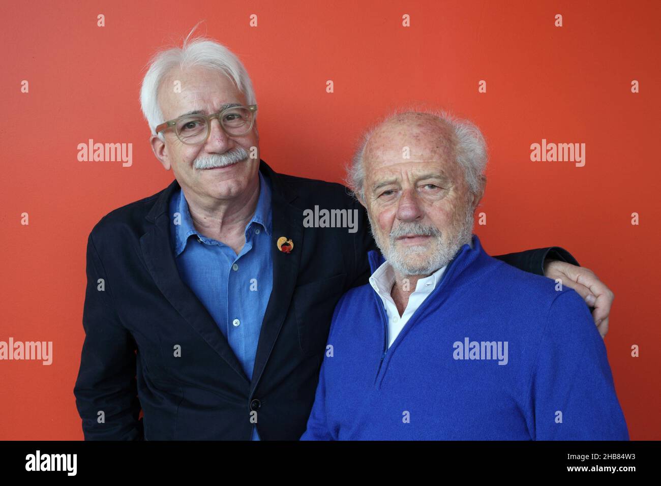 Portrait of Michele Mozzati (left) and Luigi Vignali (right) (aka Gino ...