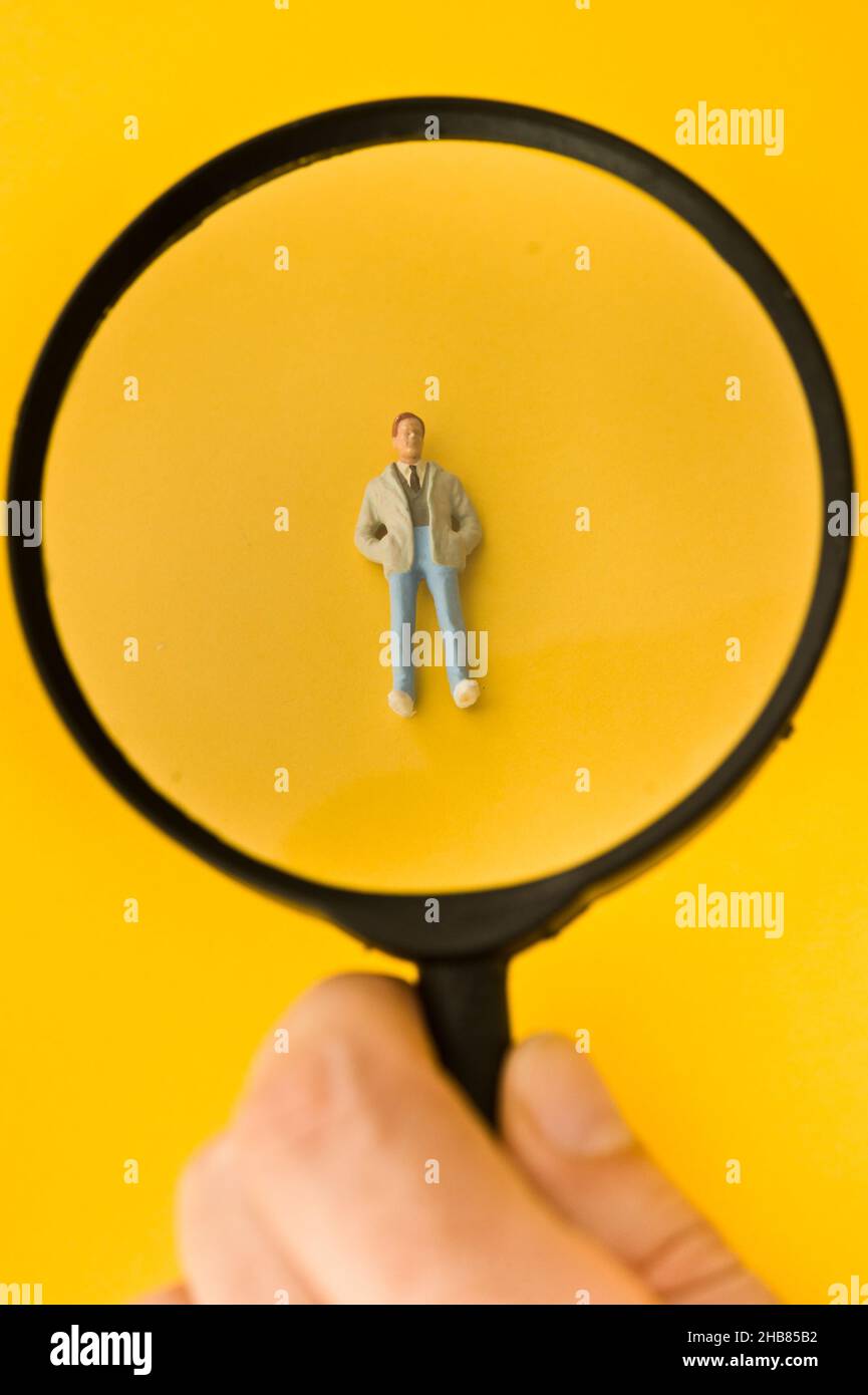 Observing with magnifier hi-res stock photography and images - Alamy