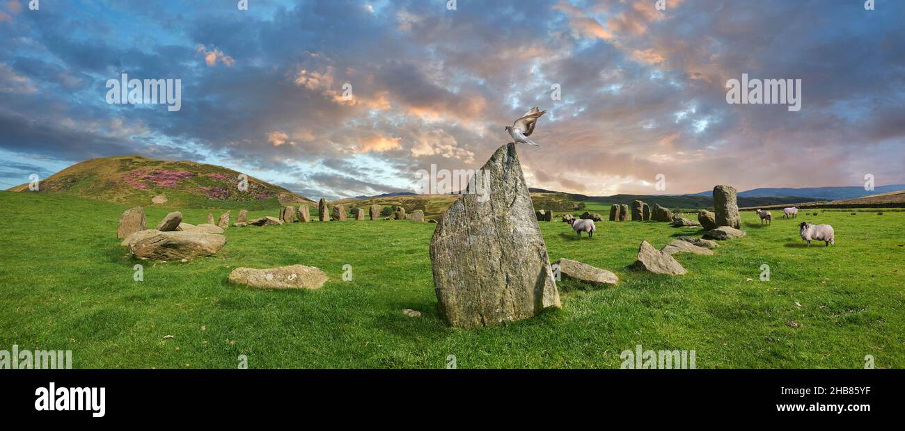 Swinside ( Sunkenkirk ot Swineshead) Neolithic Stone Circle. 3,300 to ...