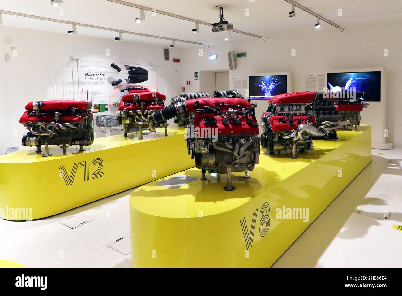 Modena, Italy, December 2021, MEF Ferrari Museum Casa Enzo Ferrari ...