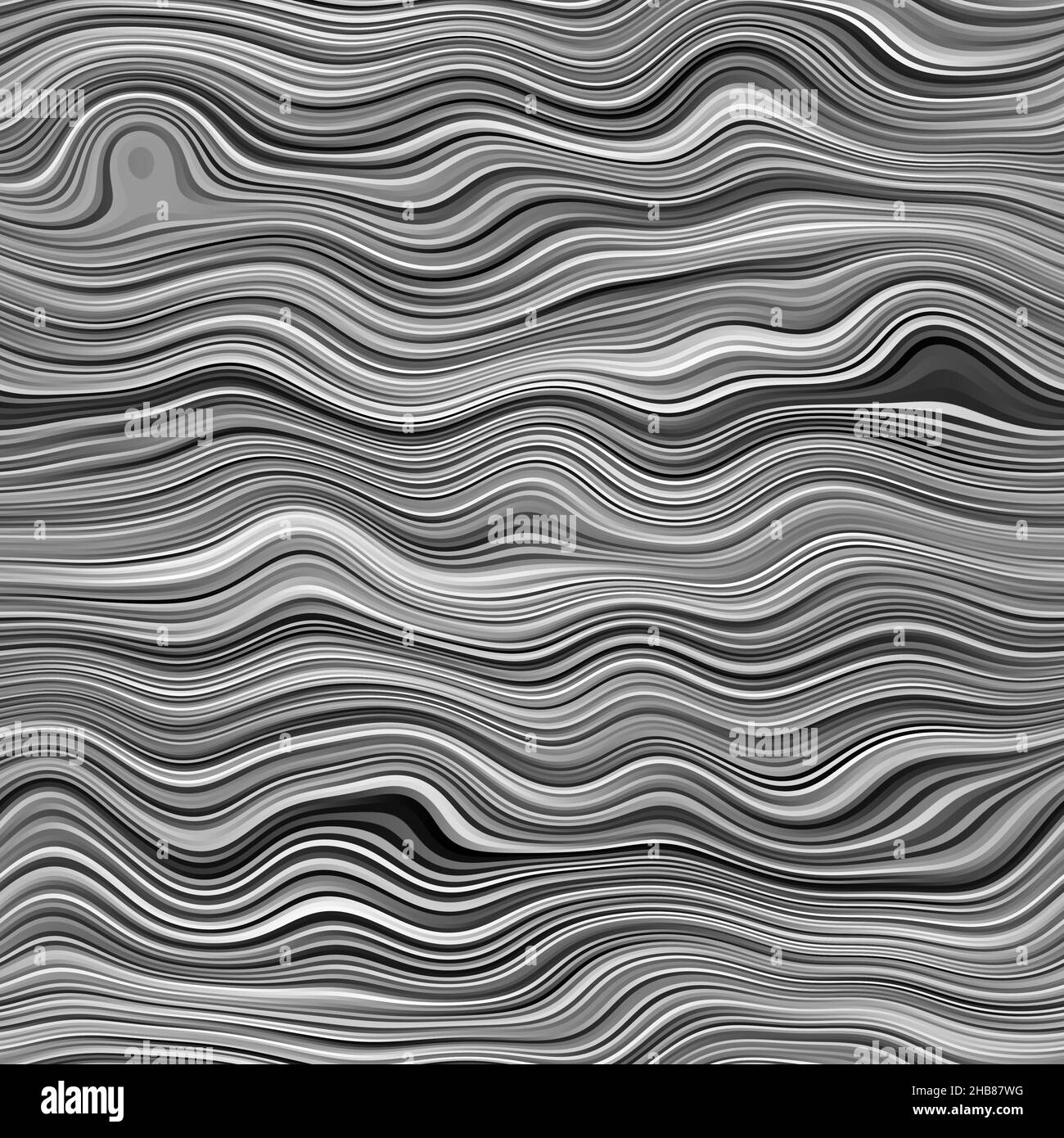 Seamless wavy monochrome stripes surface pattern design for background ...