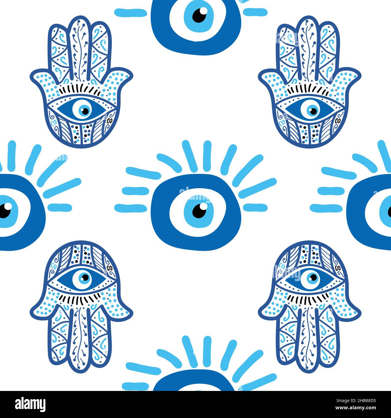 Evil Eye Hand Background