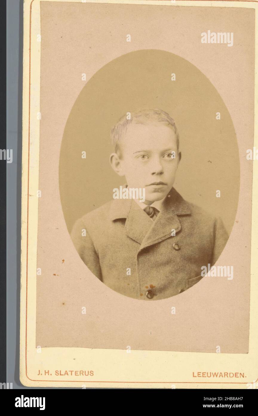Portrait of an unknown boy, Idanus Hendrikus Slaterus (mentioned on ...
