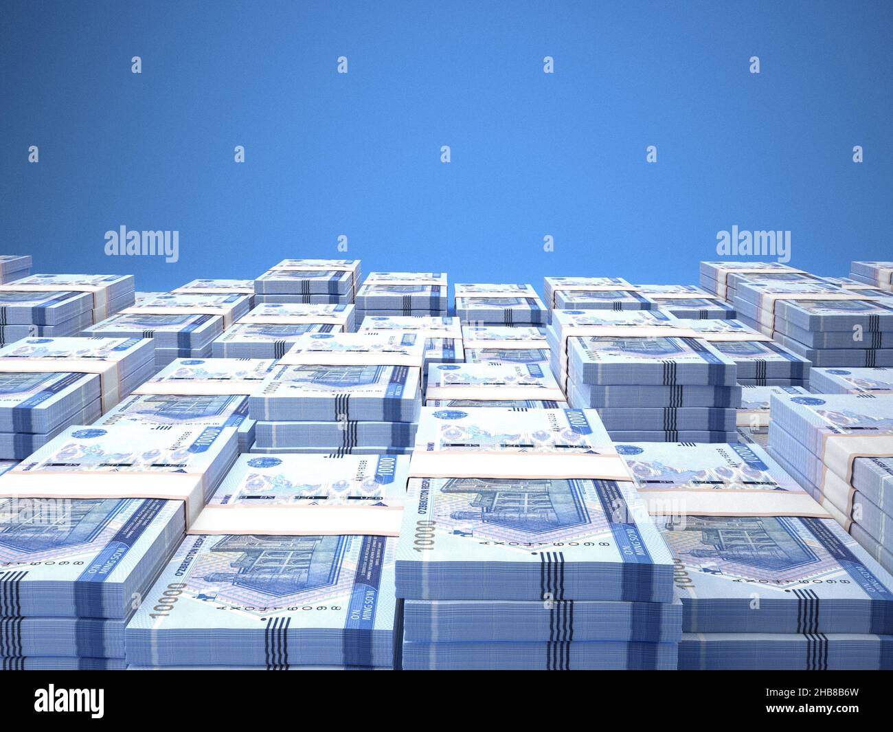 Money of Uzbekistan. Som bills. UZS banknotes. 10000 Uzbek. Business ...