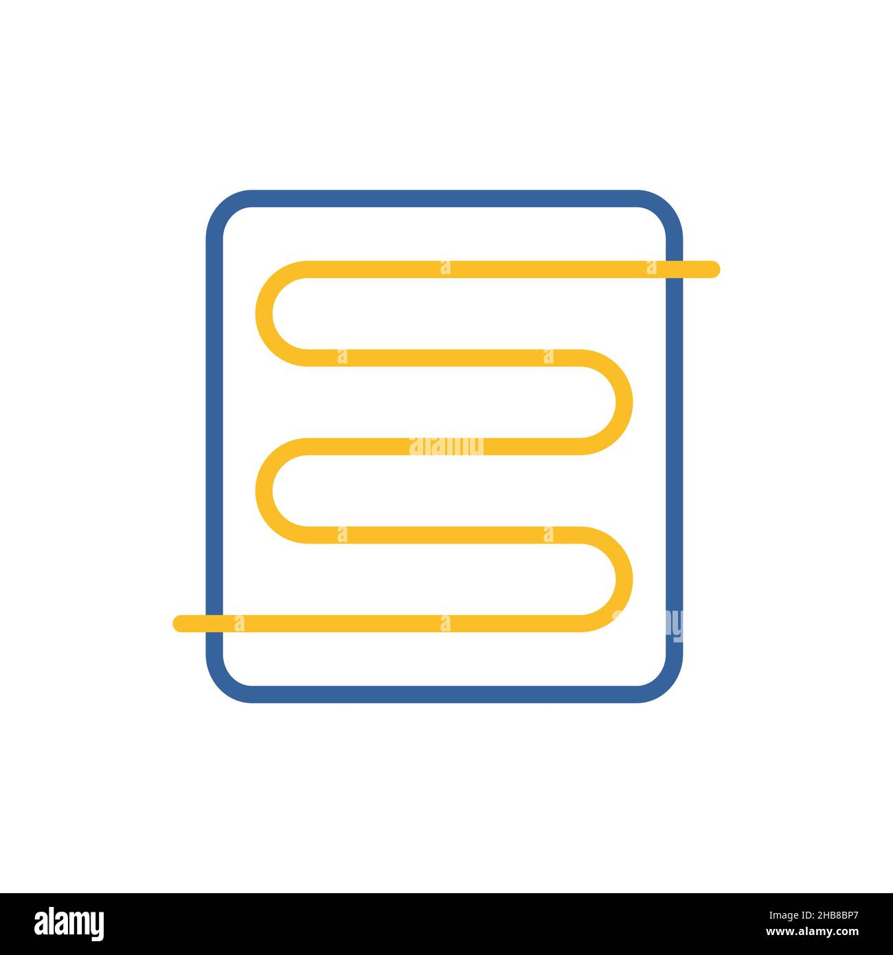 Warm floor flat icon, electric warm floor. Construction, repair and ...