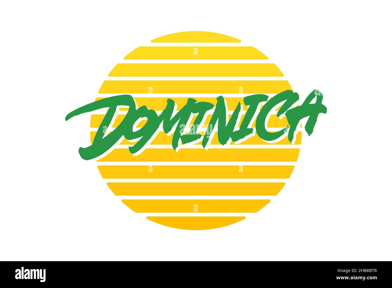 Dominica lettering design Stock Vector Image & Art - Alamy