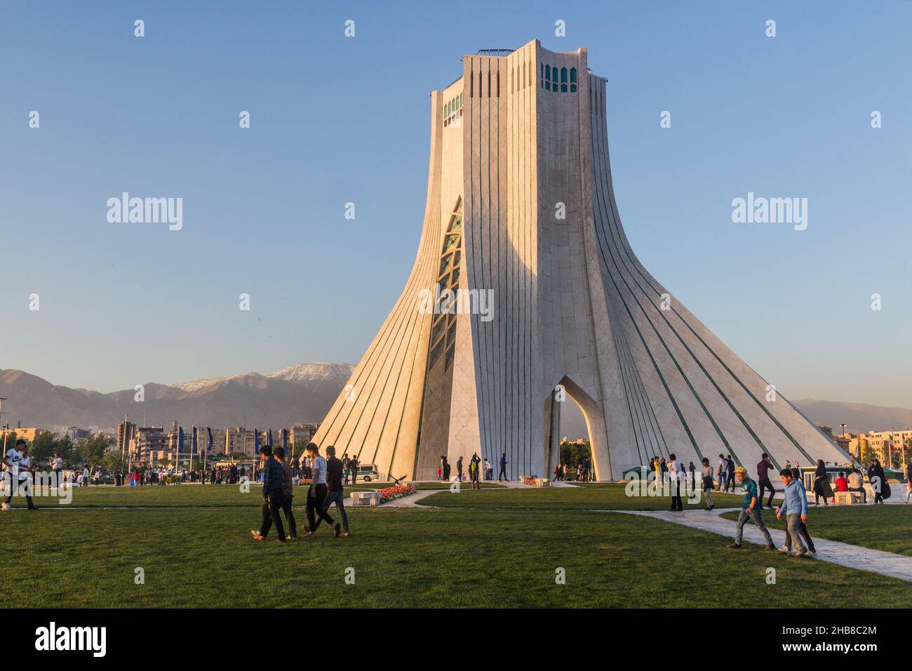 TEHRAN, IRAN - APRIL 2, 2018: Afternoon view of Azadi Tower Freedom ...