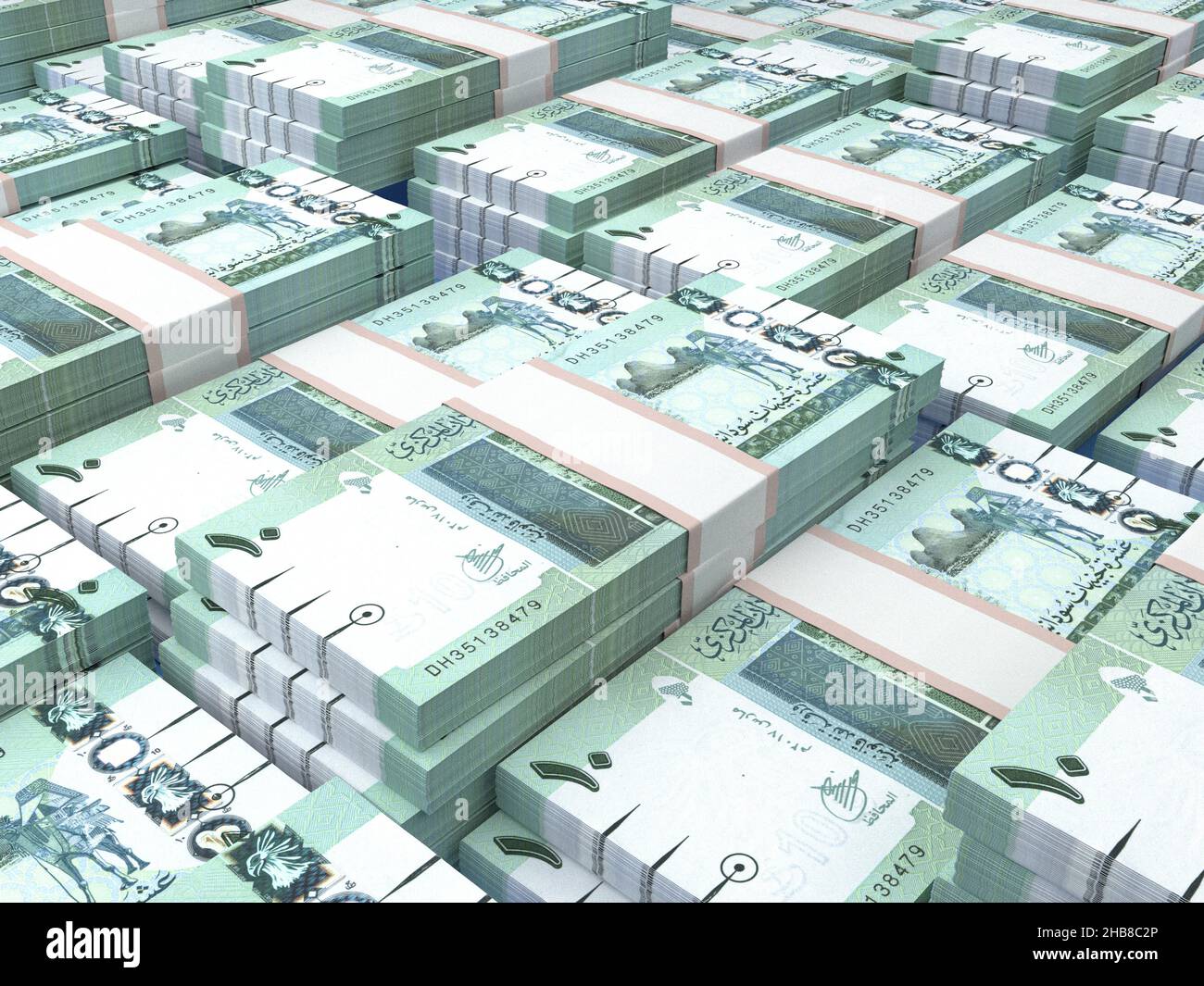 Money of Sudan. Sudanese pound bills. SDG banknotes. 10 pounds ...