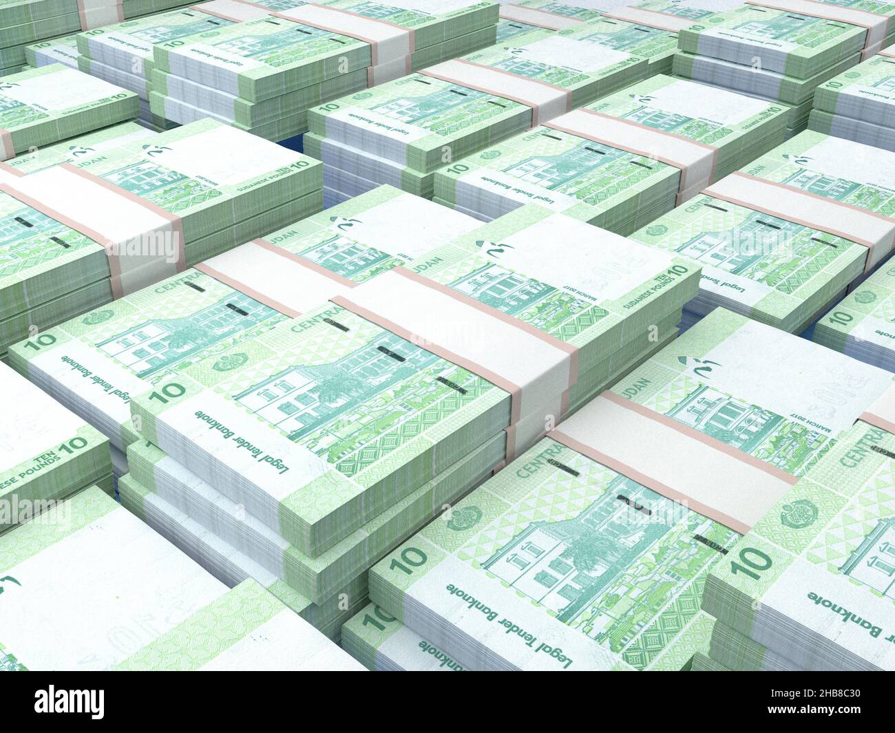 Money of Sudan. Sudanese pound bills. SDG banknotes. 10 pounds ...