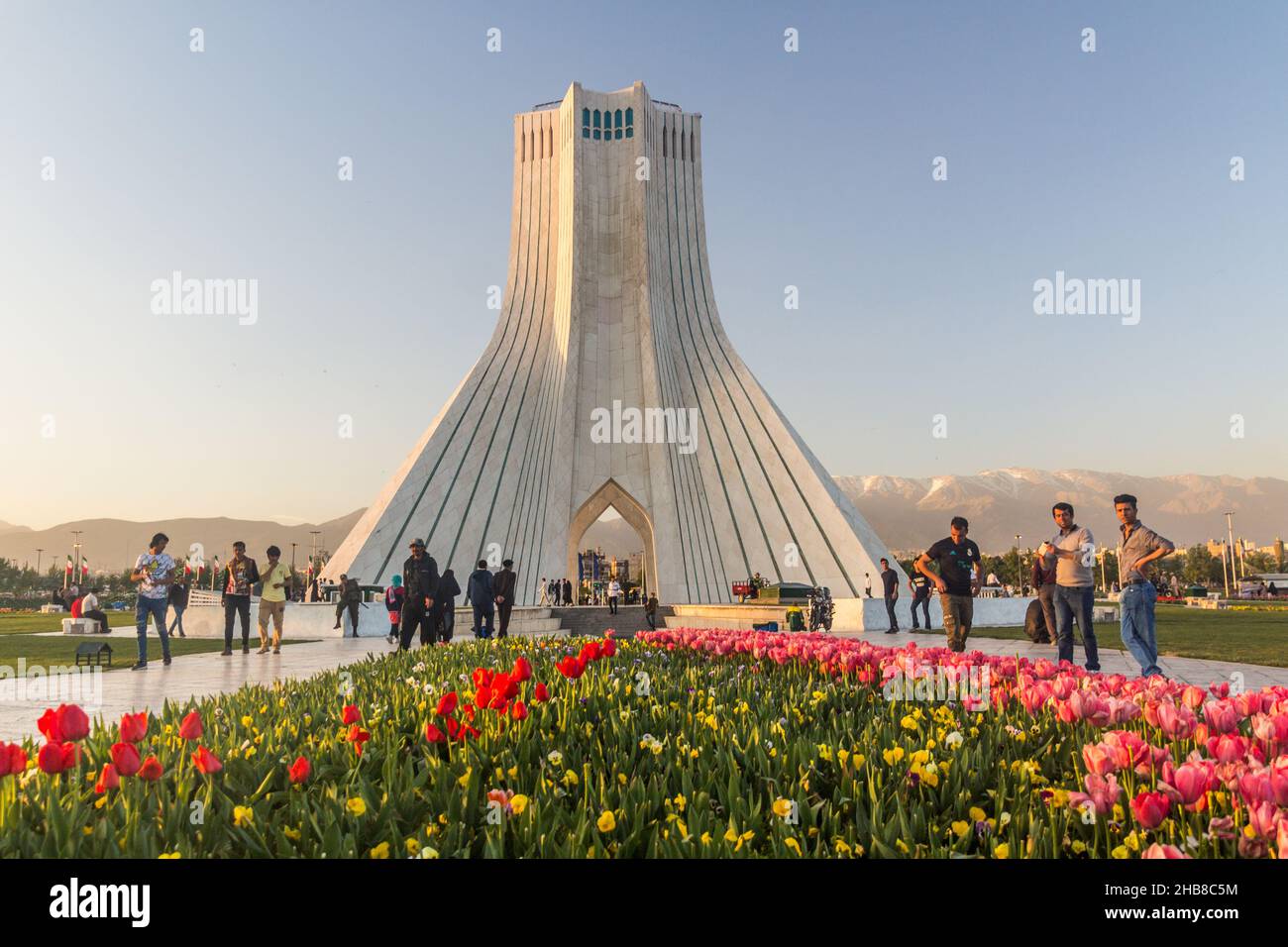 TEHRAN, IRAN - APRIL 2, 2018: Afternoon view of Azadi Tower Freedom ...