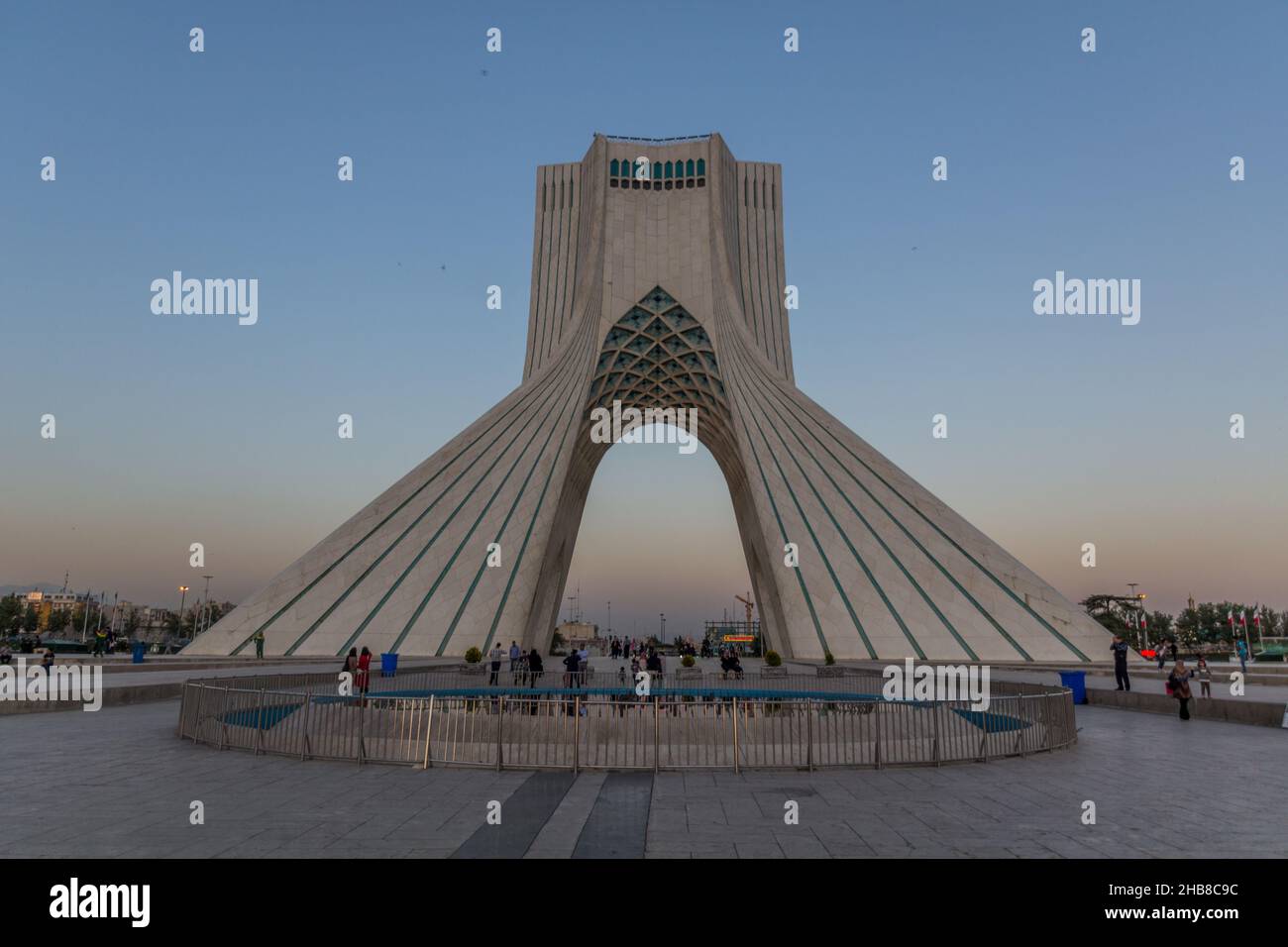 TEHRAN, IRAN - APRIL 2, 2018: Evening view of Azadi Tower Freedom Tower ... TEHRAN, IRAN - APRIL 2, 2018: Evening view of Azadi Tower Freedom Tower ...