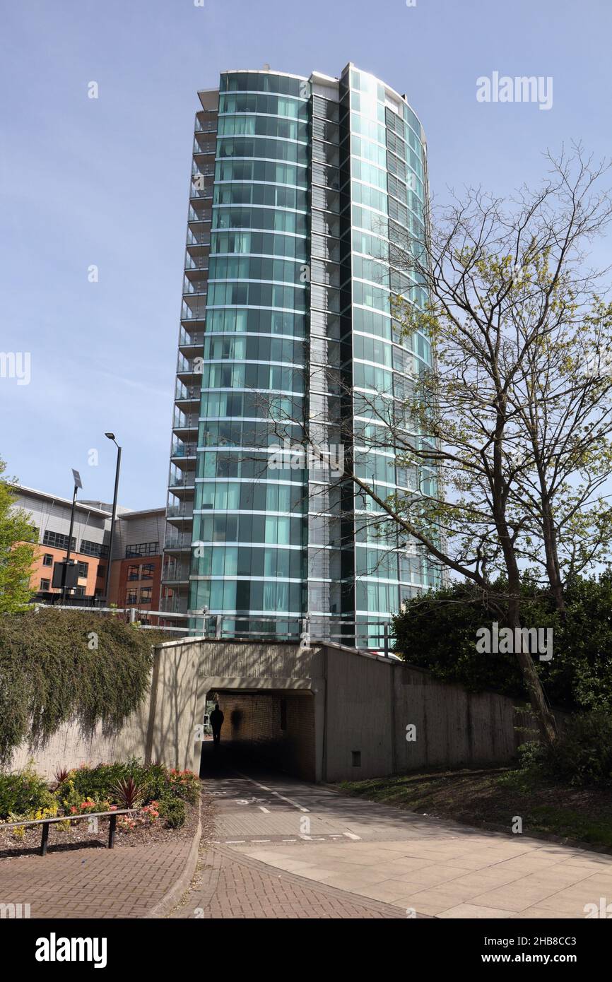 Velocity Tower Apartment Block in Sheffield City centre England UK ...