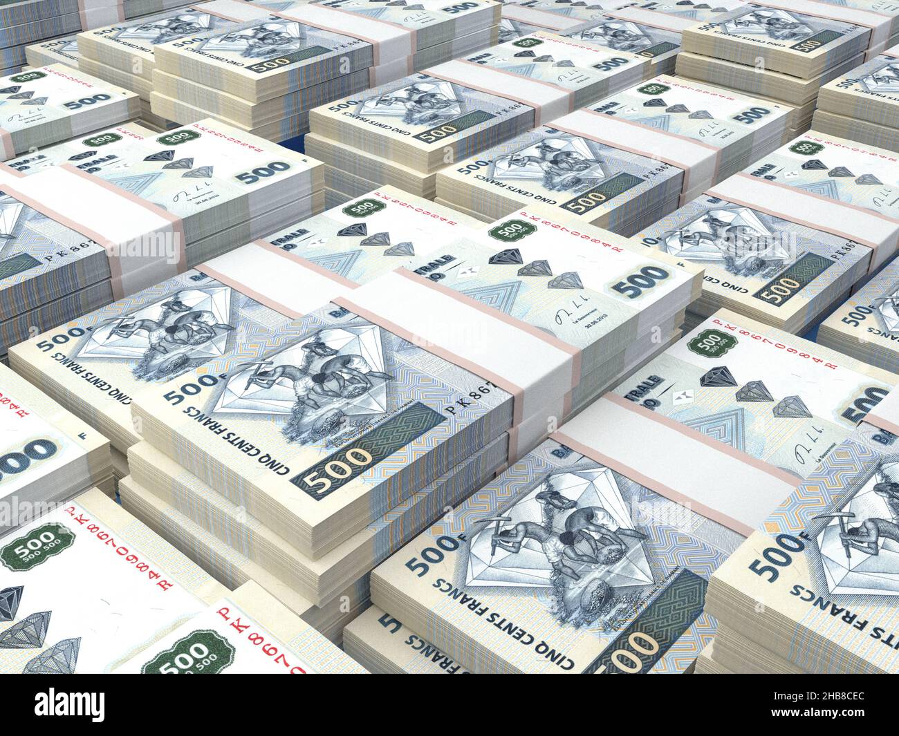 Money of DR Congo. Franc bills. CDF banknotes. 500 French. Business ...