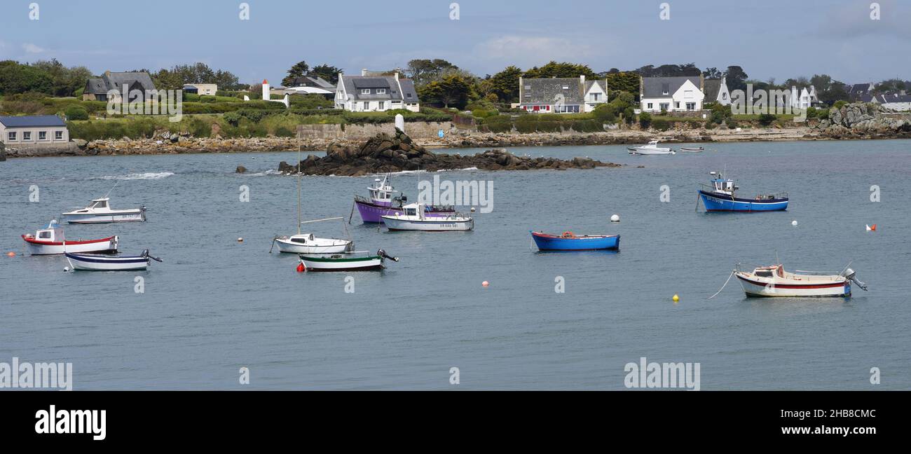 Porspoder (Brittany, north-western France): overview from the entrance ...