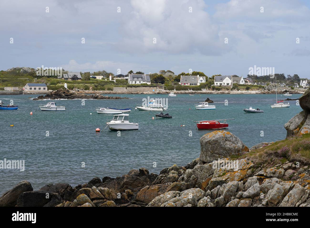 Porspoder (Brittany, north-western France): overview from the entrance ...