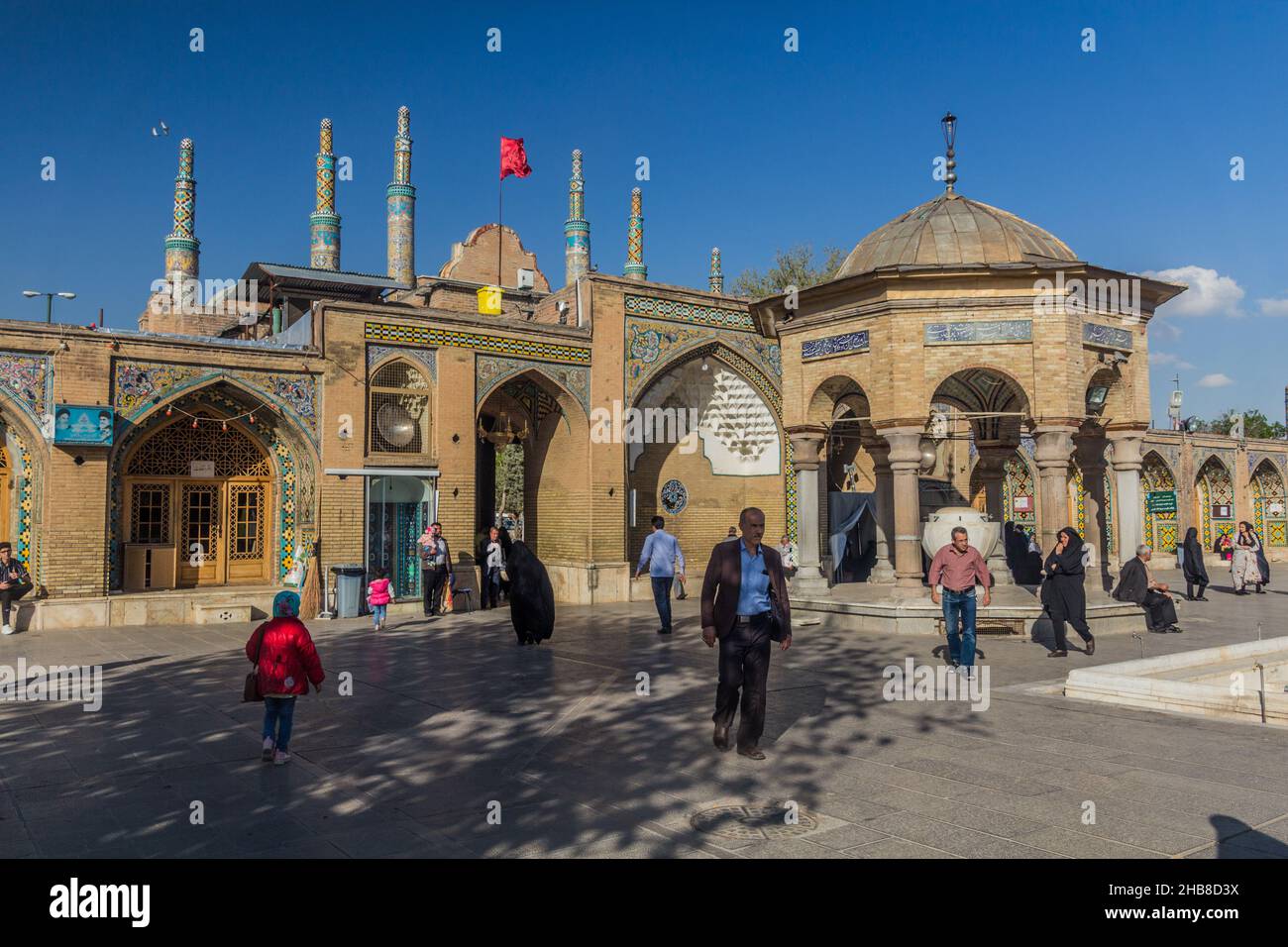 QAZVIN, IRAN - APRIL 5, 2018: Imamzadeh Emamzadeh Hossein shrine in ...