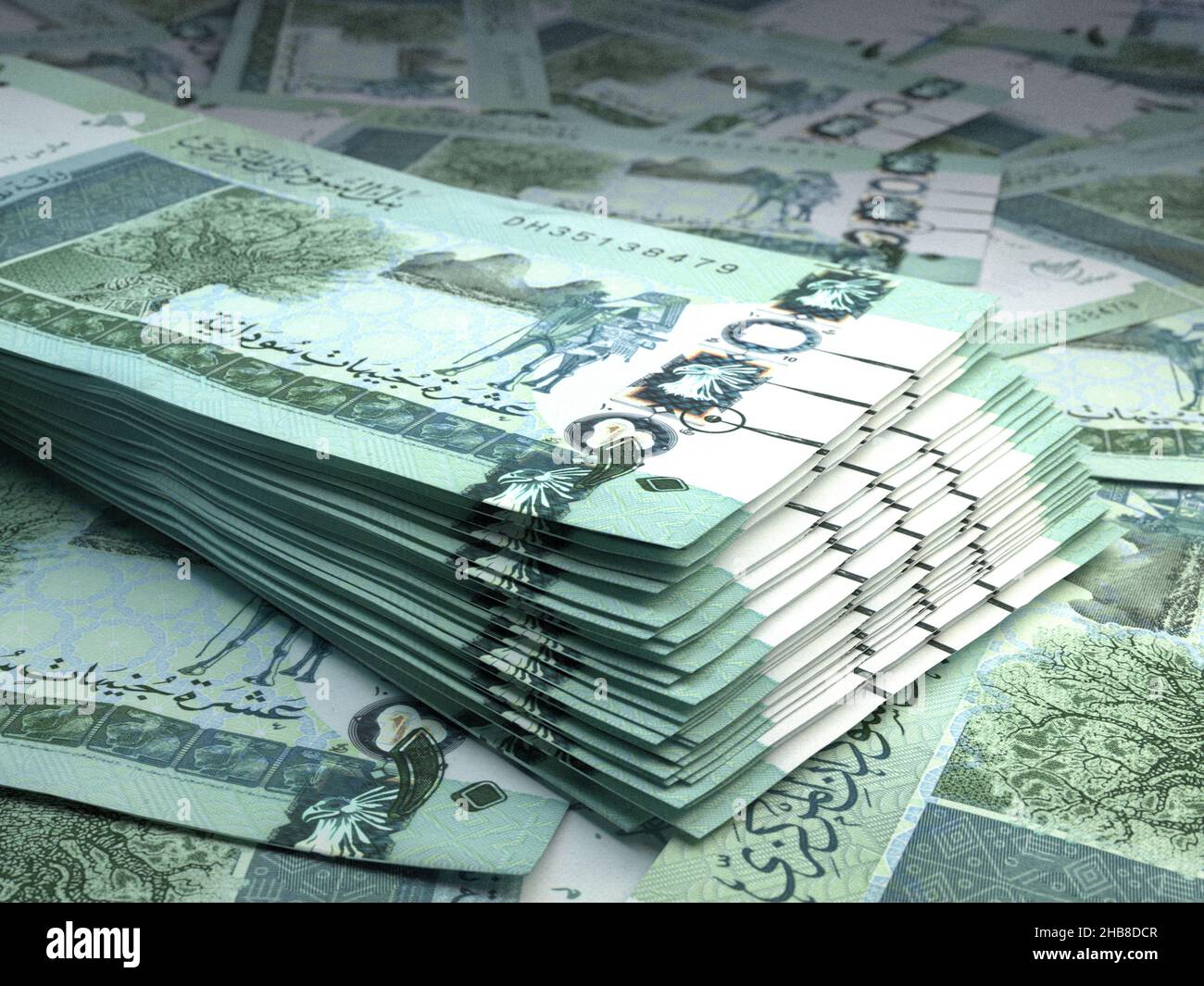 Money of Sudan. Sudanese pound bills. SDG banknotes. 10 pounds ...