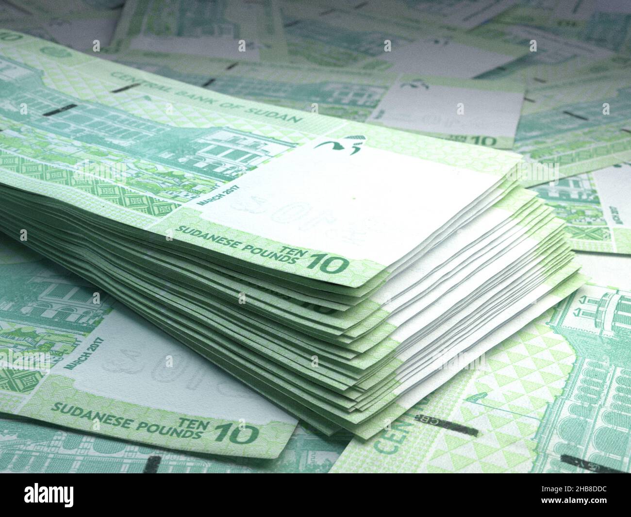 Money of Sudan. Sudanese pound bills. SDG banknotes. 10 pounds ...