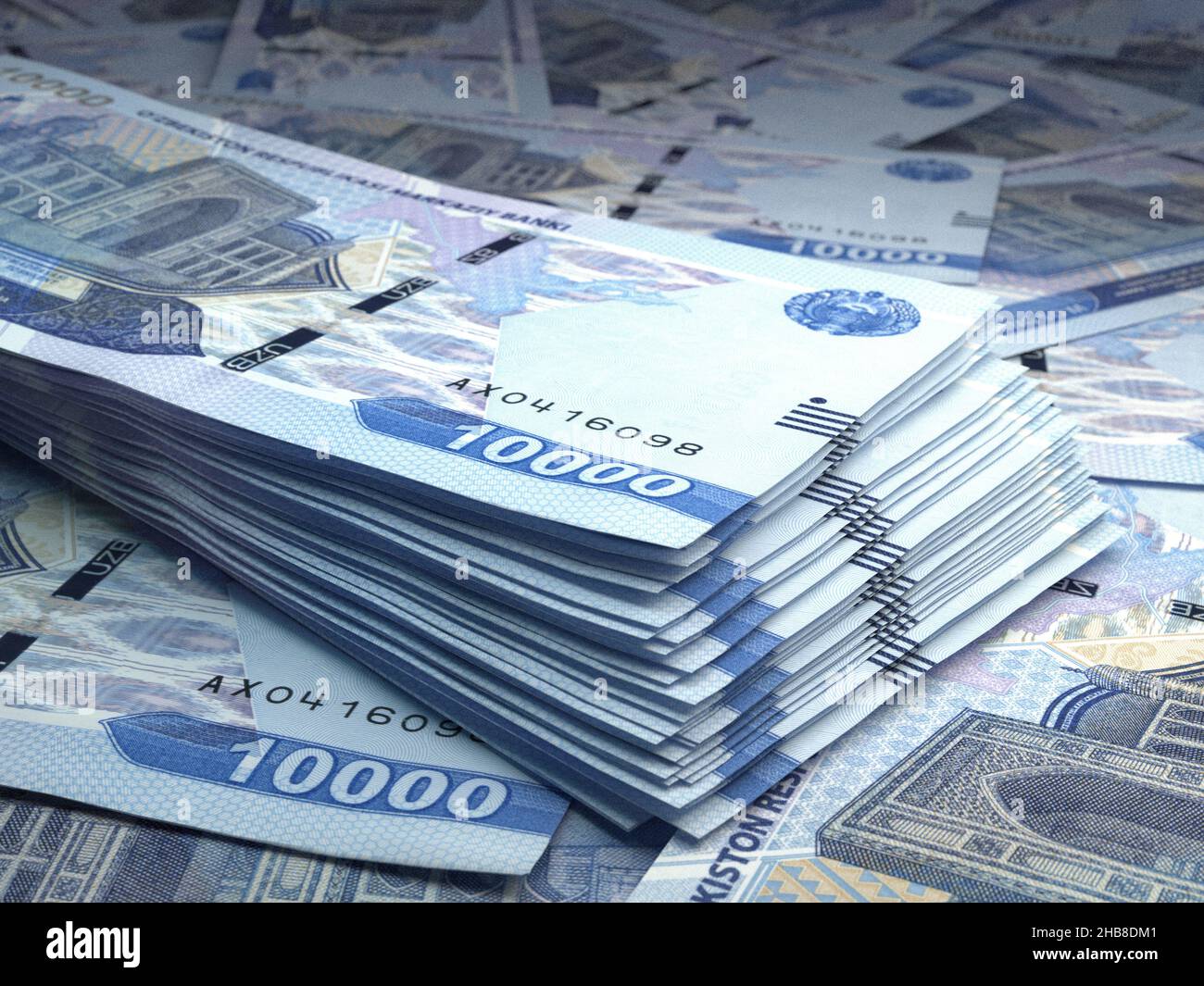 Money of Uzbekistan. Som bills. UZS banknotes. 10000 Uzbek. Business ...
