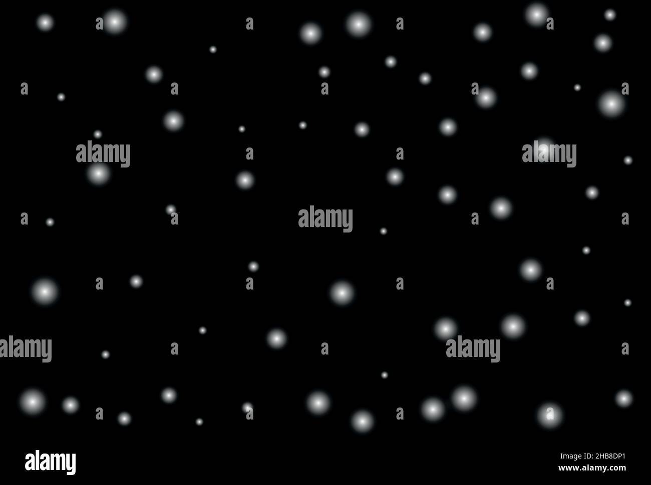 Snowflakes on a black background. Vector Stock Vector Image & Art - Alamy