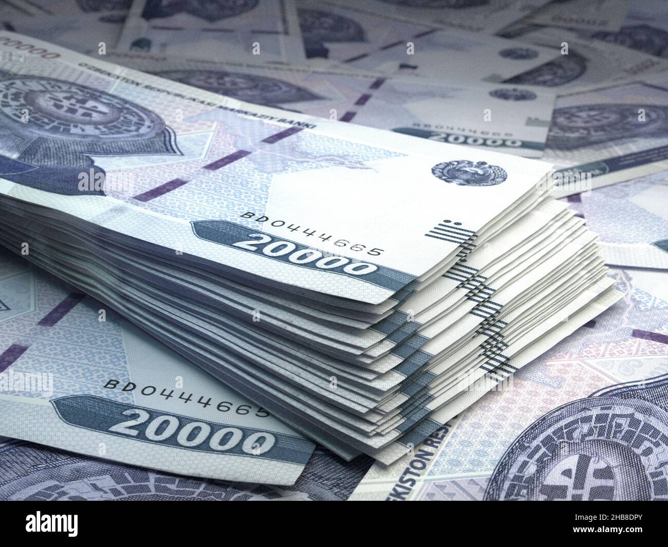 Money of Uzbekistan. Som bills. UZS banknotes. 20000 Uzbek. Business ...