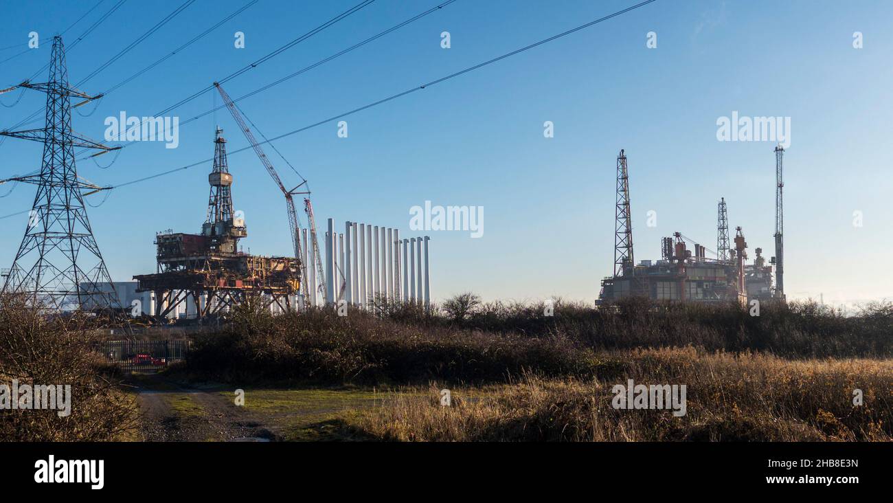 The Able Seaton complex at Hartlepool,England,UK which dismantle oil ...