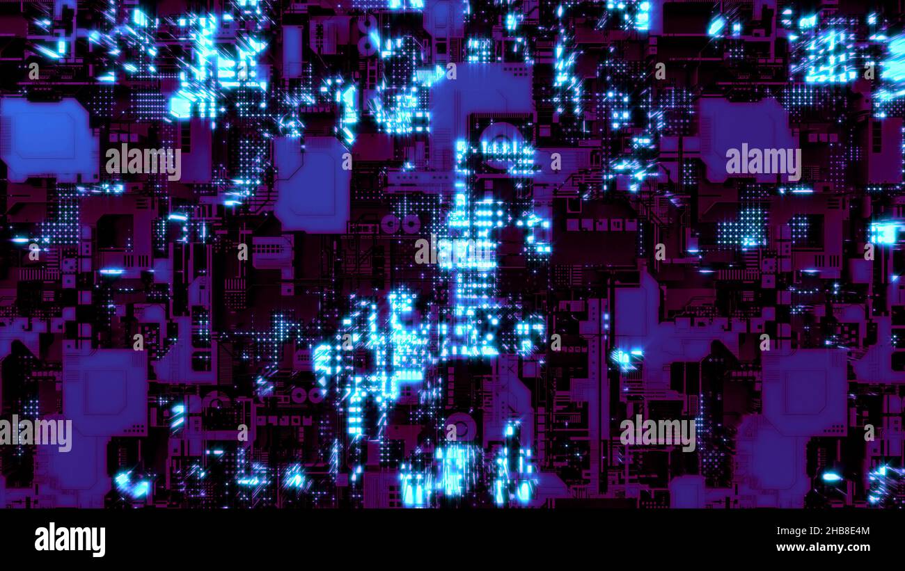 Hi tech technologic concept hi-res stock photography and images - Alamy