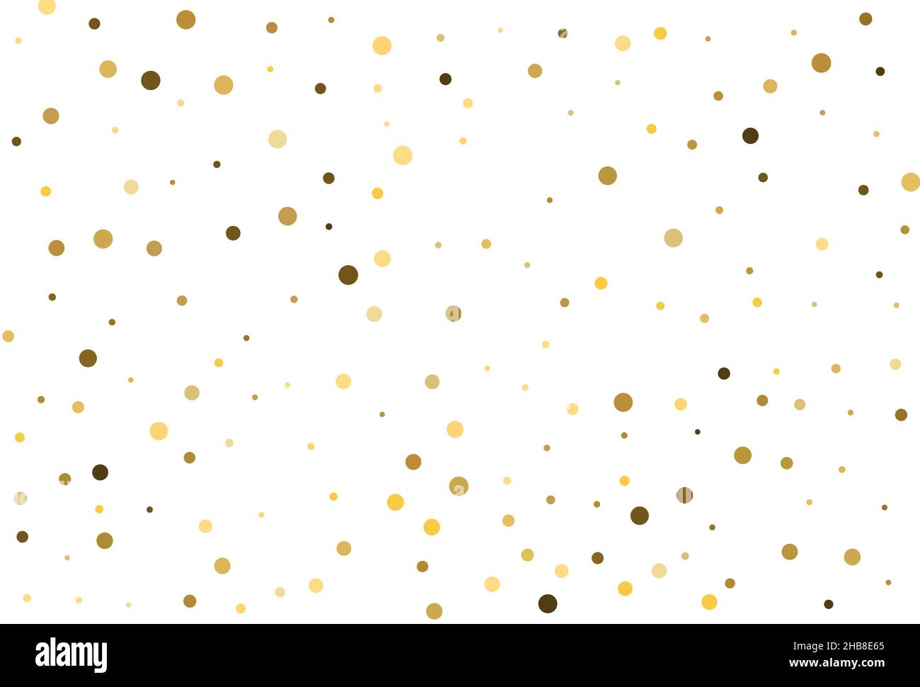 Christmas background with golden polka dot confetti Stock Vector Image ...