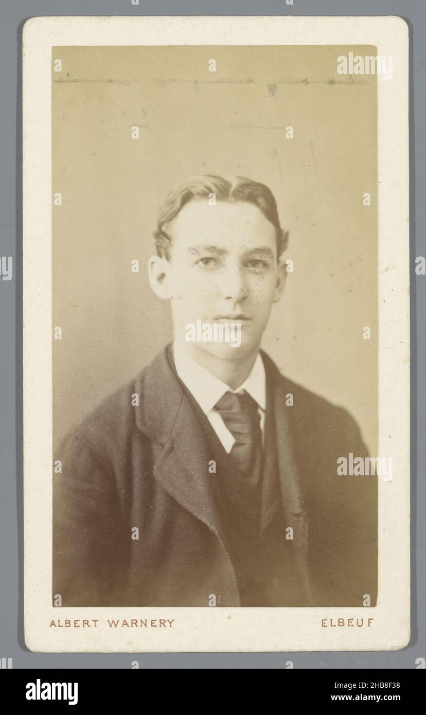 Portrait of an unknown young man, Albert Alfred Warnery (mentioned on ...