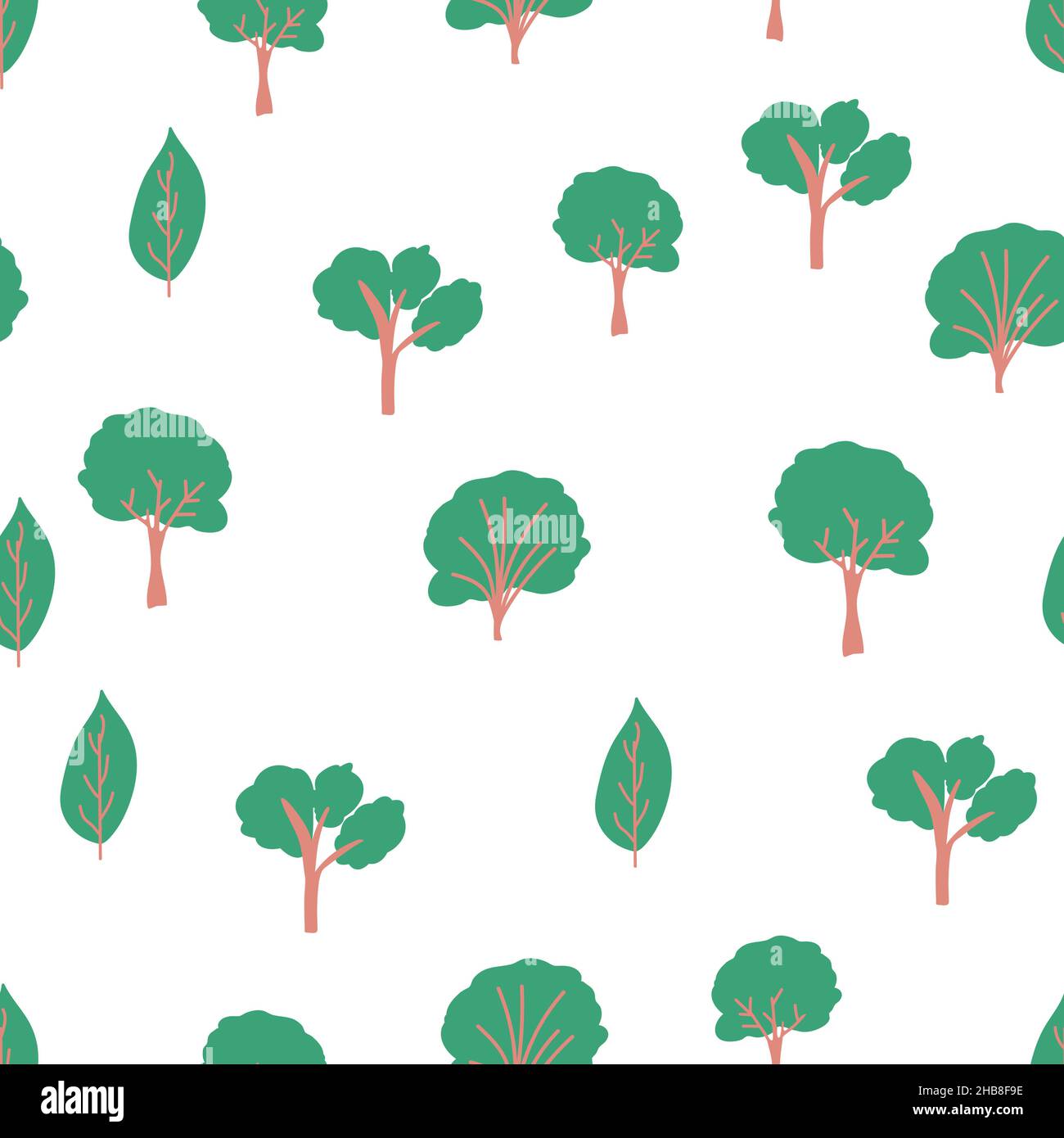 Abstract seamless pattern with forest. background for various surface ...