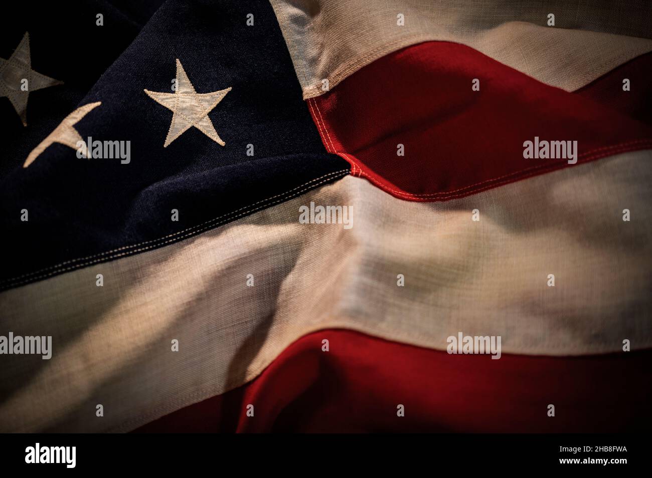 Retro american flag hi-res stock photography and images - Alamy