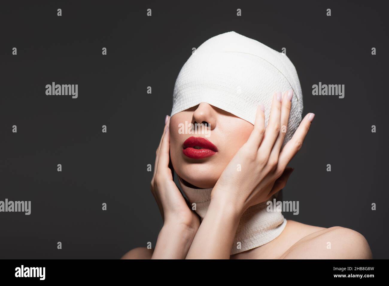 Covered eyes hi-res stock photography and images - Alamy