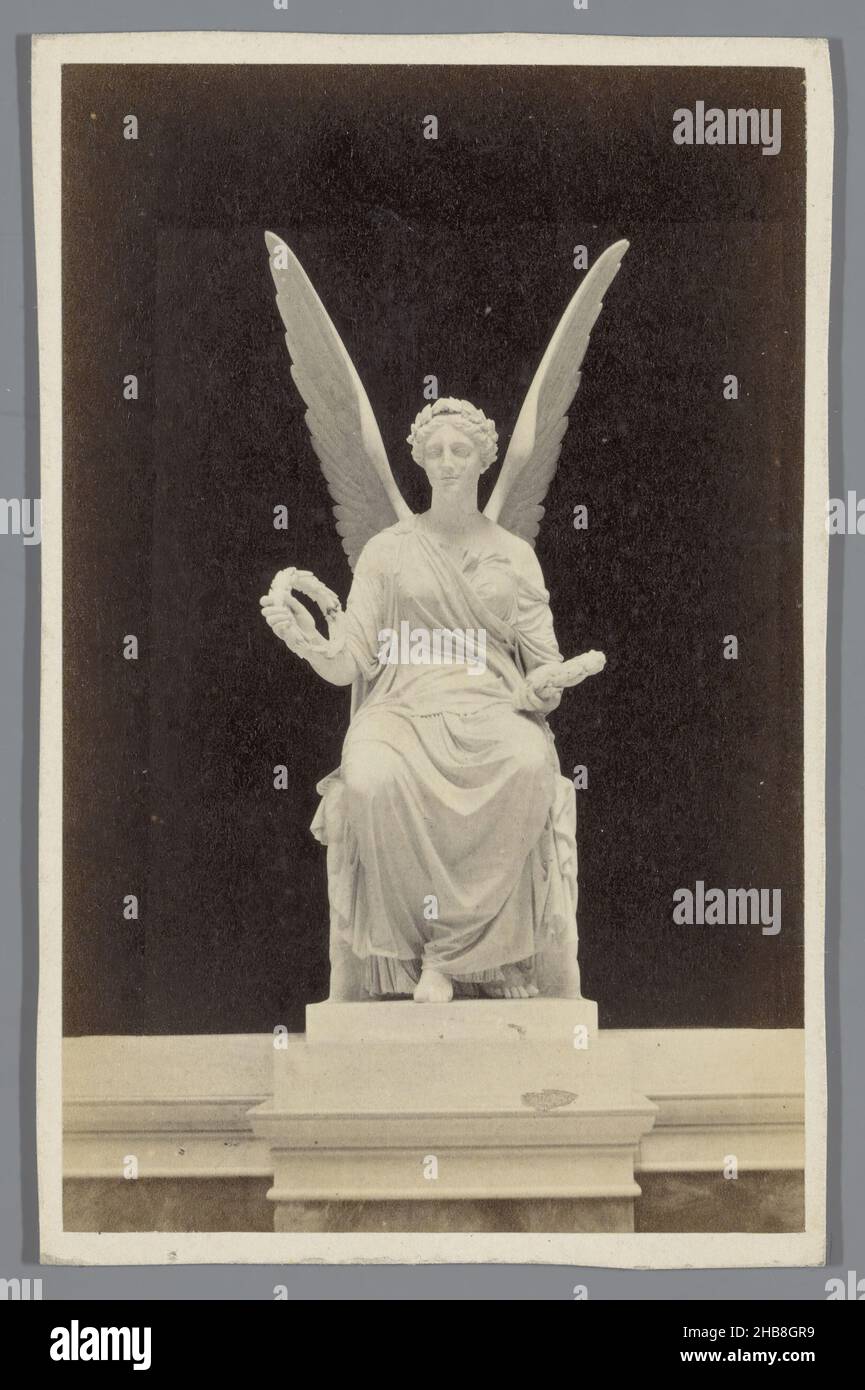 Sculpture of an angel, Valhalla (title on object), anonymous, 1855 ...