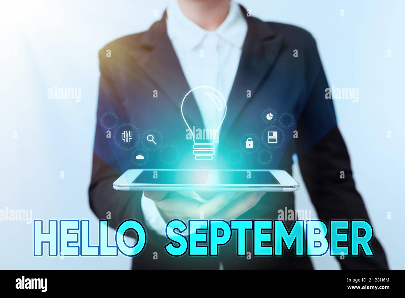 Sign displaying Hello September. Internet Concept Eagerly wanting a ...