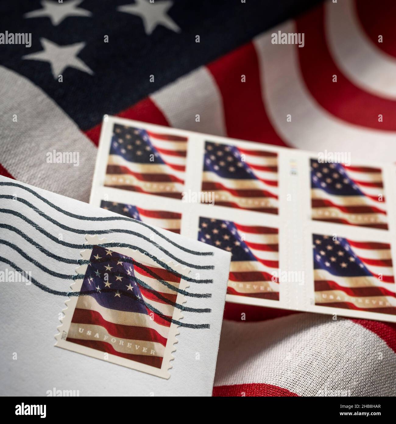 American pride stamp hi-res stock photography and images - Alamy