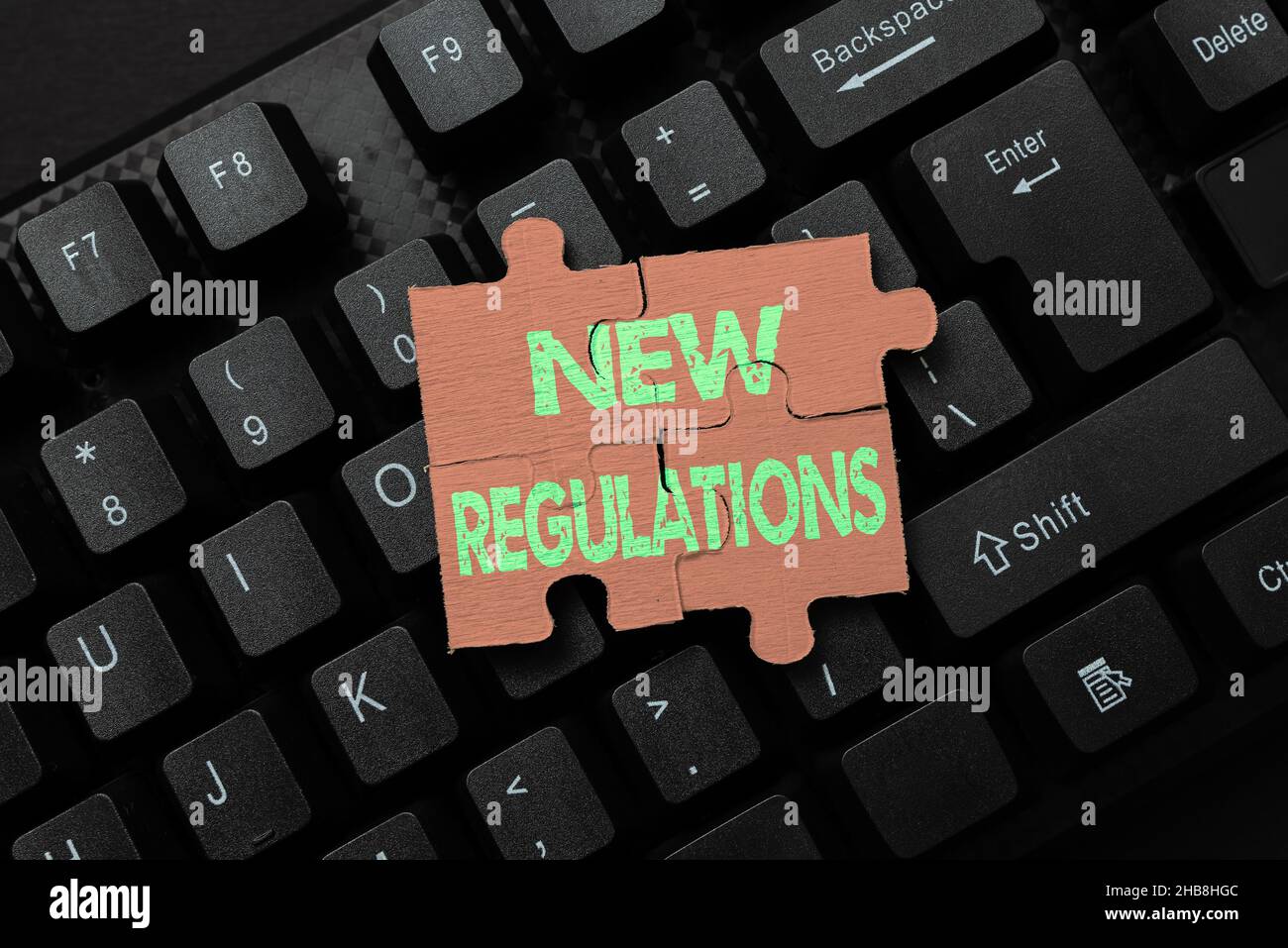 Text sign showing New Regulations. Business photo showcasing rules made ...